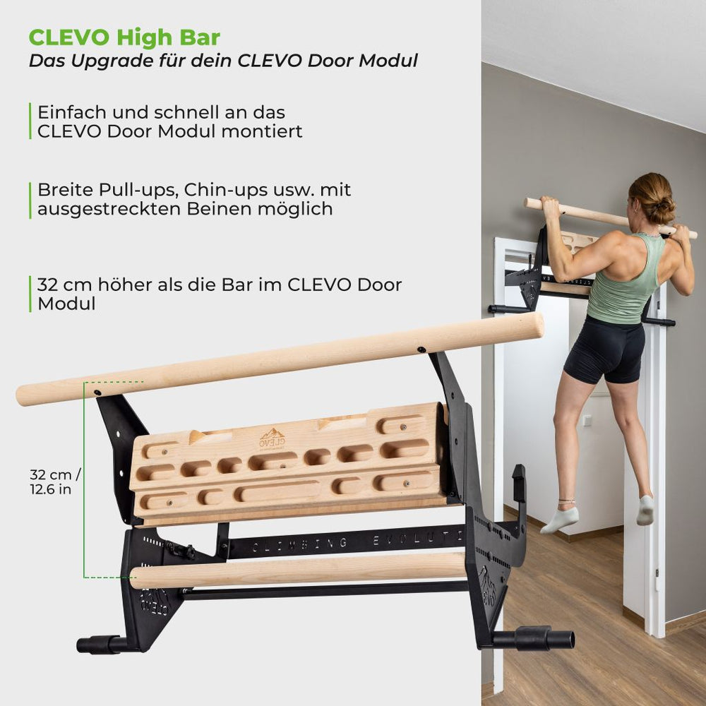 CLEVO Door/Wall high pull-up bar for climbers