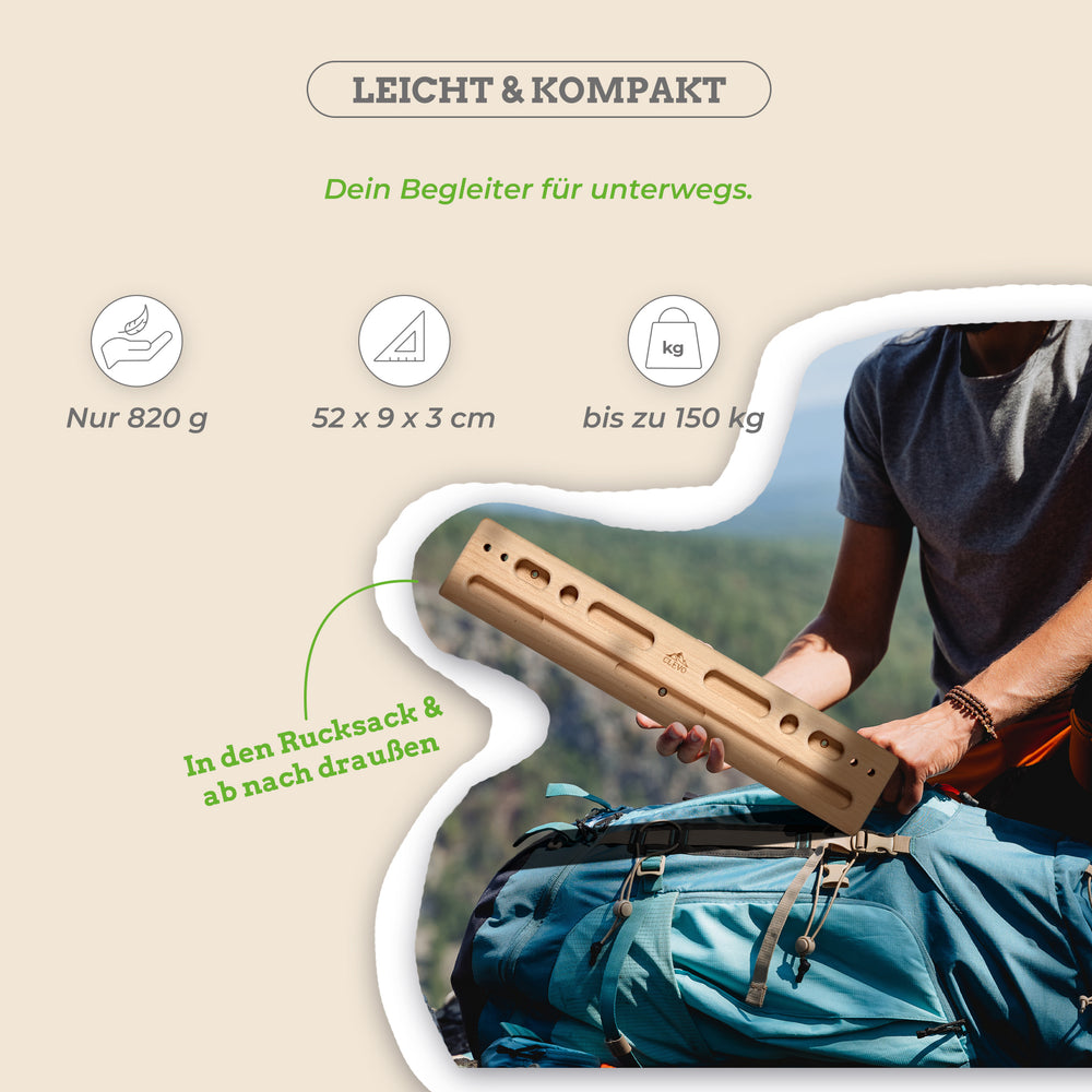 CLEVO fingerboard climbing for finger strength training