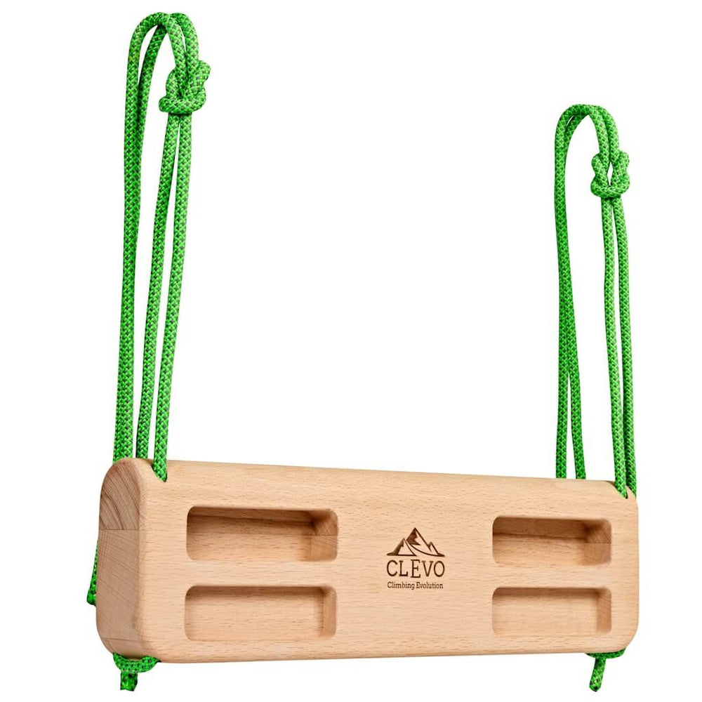 Wooden climbing training board for finger strength training