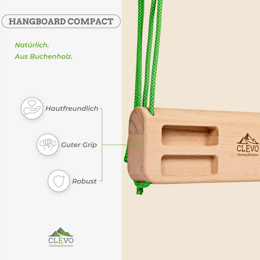 Wooden climbing training board for finger strength training