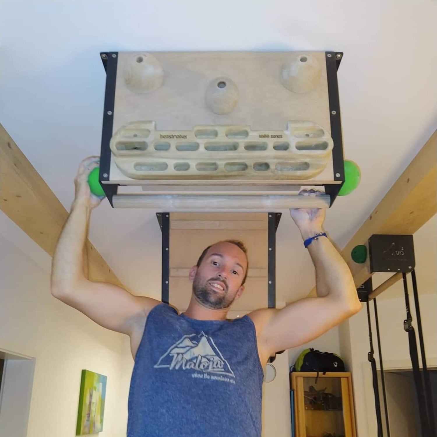 Ceiling Climbing Module for Hangboard, Grips, Campusboard, Pull-up Bar